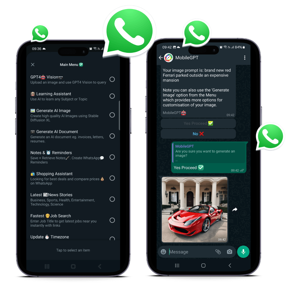 MobileGPT WhatsApp Chatbot